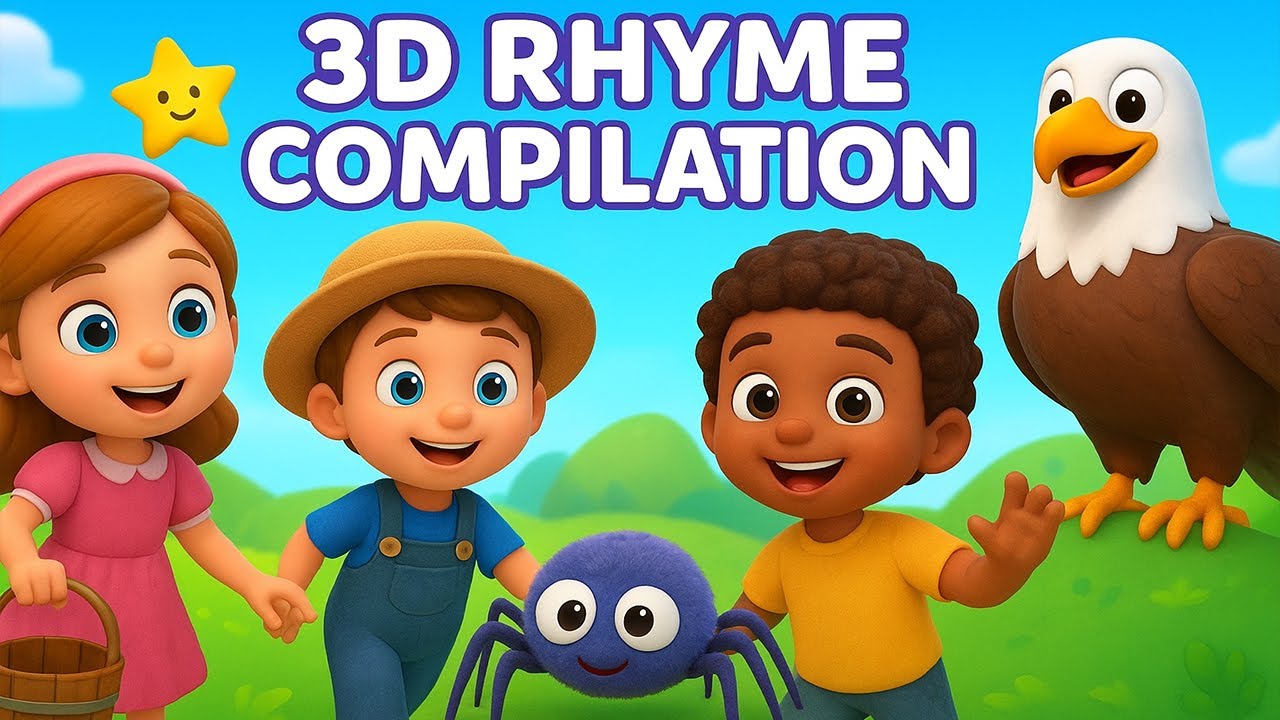 3D RHYME COMPILATION | Best Nursery Rhymes for Kids | Poem| ANIMEXIC ...