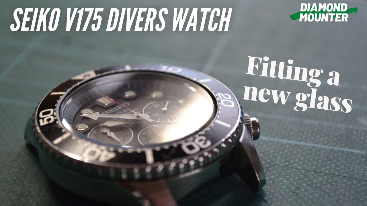 Seiko Chrono. Fitting a New Glass - YouTube