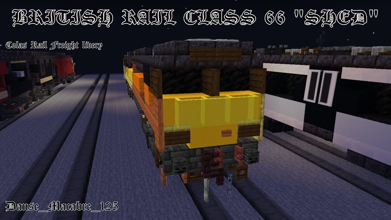 Minecraft Colas Rail Freight British Rail Class 66 tutorial. - YouTube