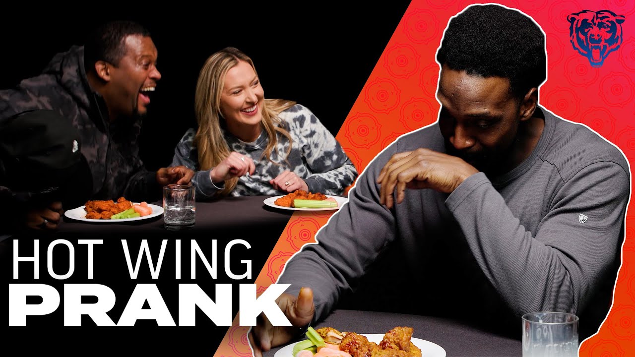 Peanut Tillman gets pranked with spicy wings by Spice Adams and Lauren ...