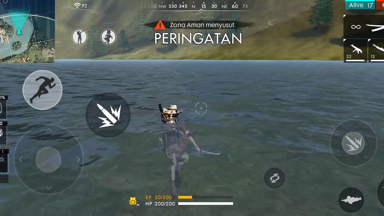 Toturial cara ngebug di free fire berjalan di air - YouTube