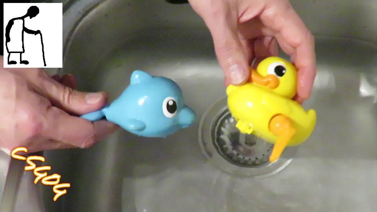 Clockwork Bath Time Duck and Dolphin - YouTube