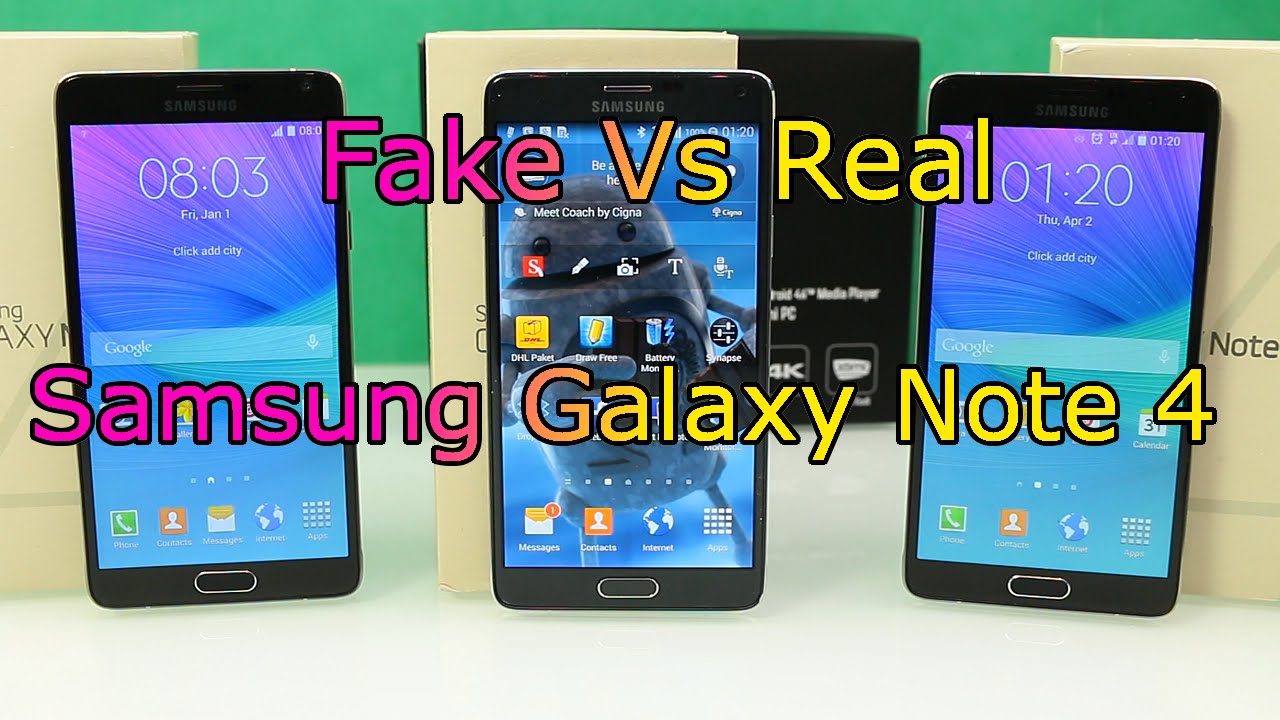 Real vs Fake Samsung Galaxy Note 4 - 1:1 Clone / Replica - Full Review ...