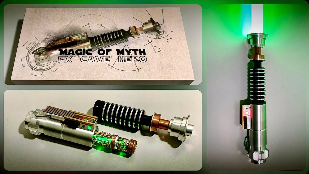 "Magic of Myth FX Cave Hero"-Lightsaber from 7 Chambers with Proffie v3 ...