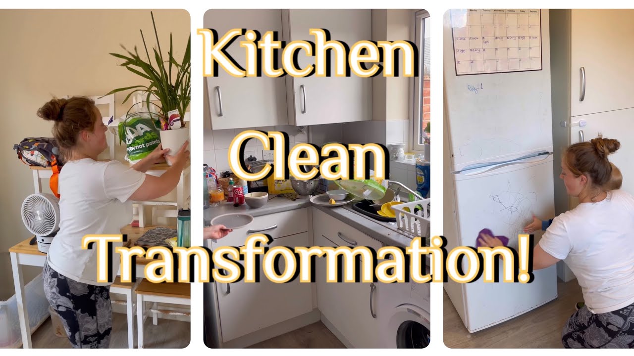 Messy kitchen clean - YouTube