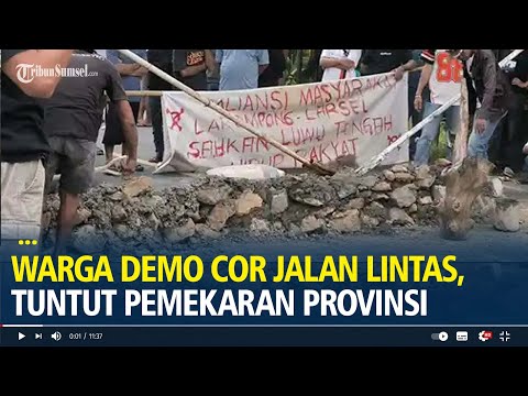 Viral Warga Demo Cor Jalan Lintas di Sulawesi, Tuntut Pemekaran Provinsi