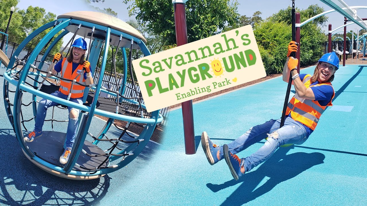 Playground for Kids | Explore playground with Handyman Hal - YouTube