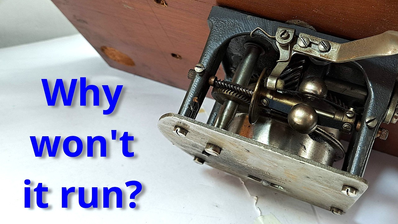 Stuck gramophone motor - can I get it to run? - YouTube
