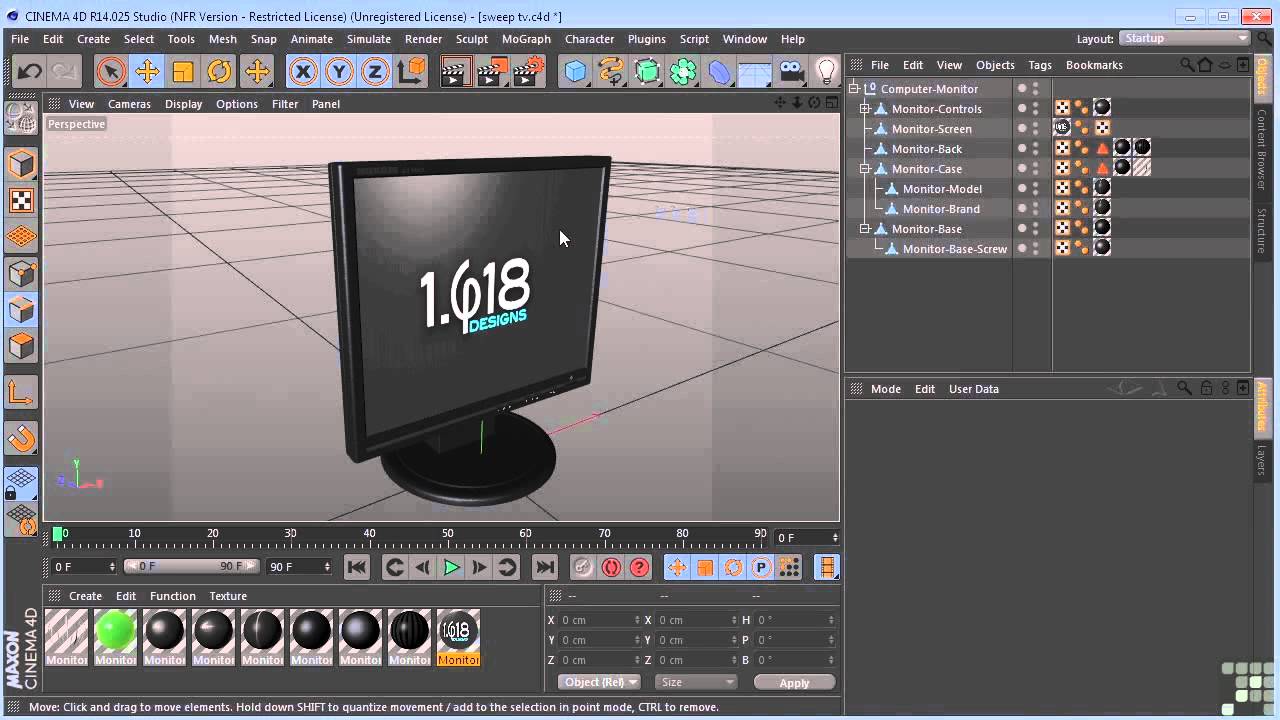 Cinema 4D Tutorial Sweep Nurbs - YouTube