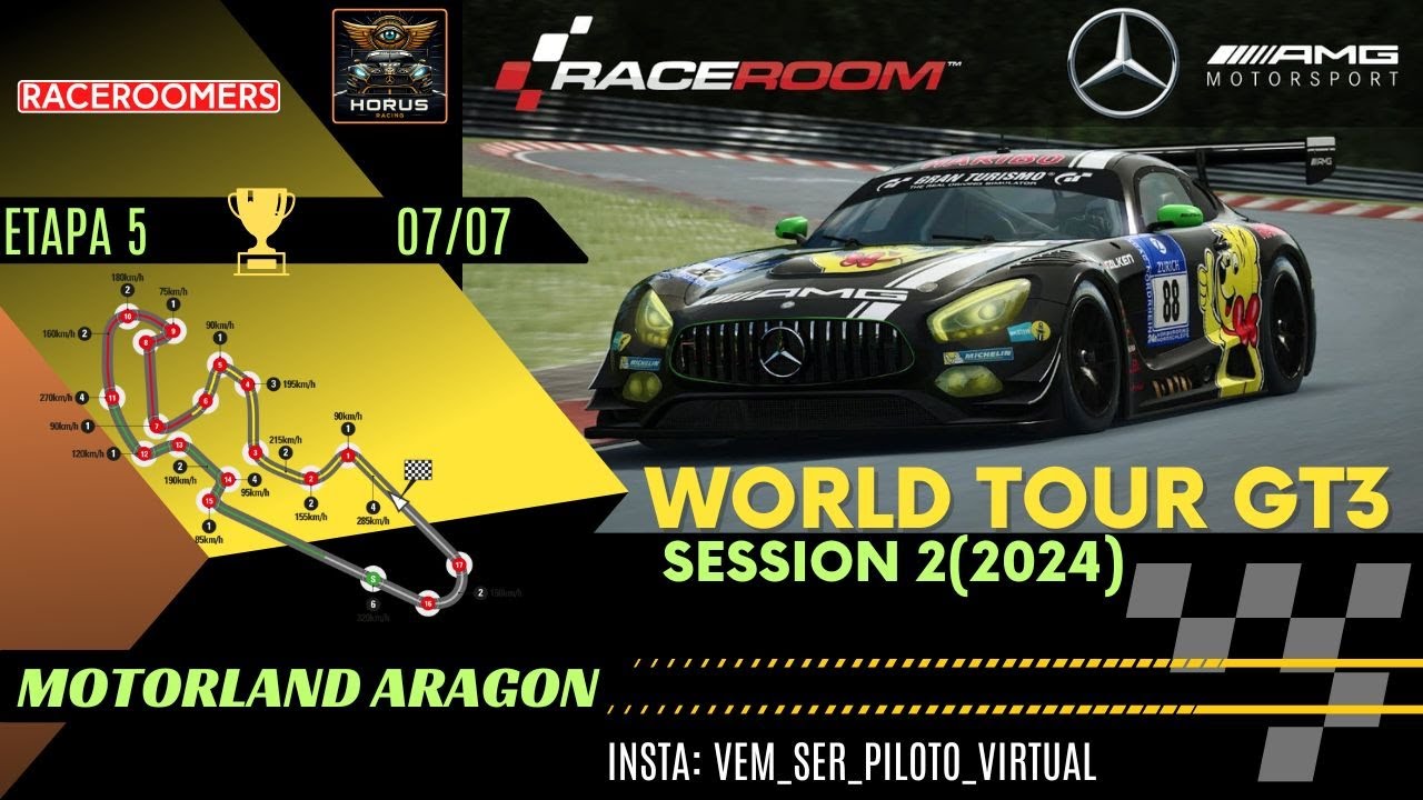 RACEROOM [RRS] WORLD TOUR GT3 2024(SESSION 2) AMG GT3 2020 - MOTORLAND ...