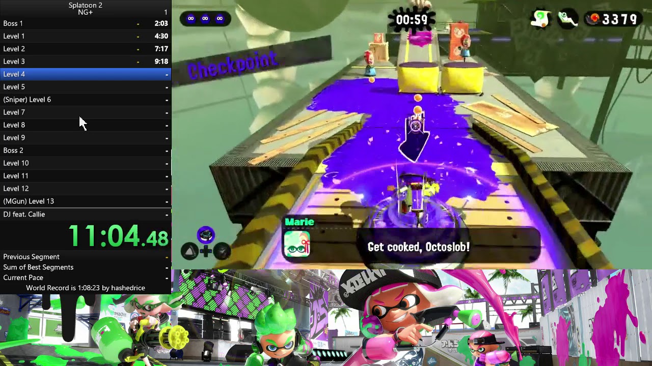 Splatoon 2 - Speedrun NG+ (First try) 1:38:03 - YouTube