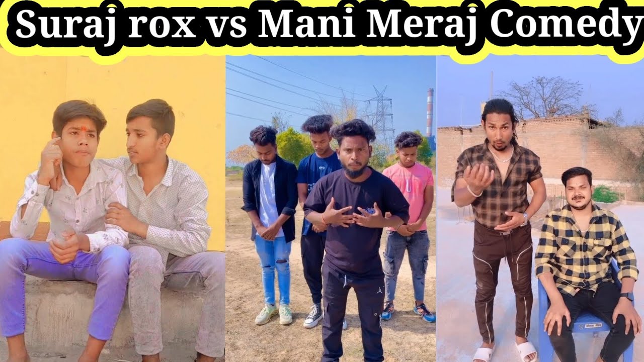 Suraj rox comedy video mani meraj comedy funny video and niket comedy 🤣 ...