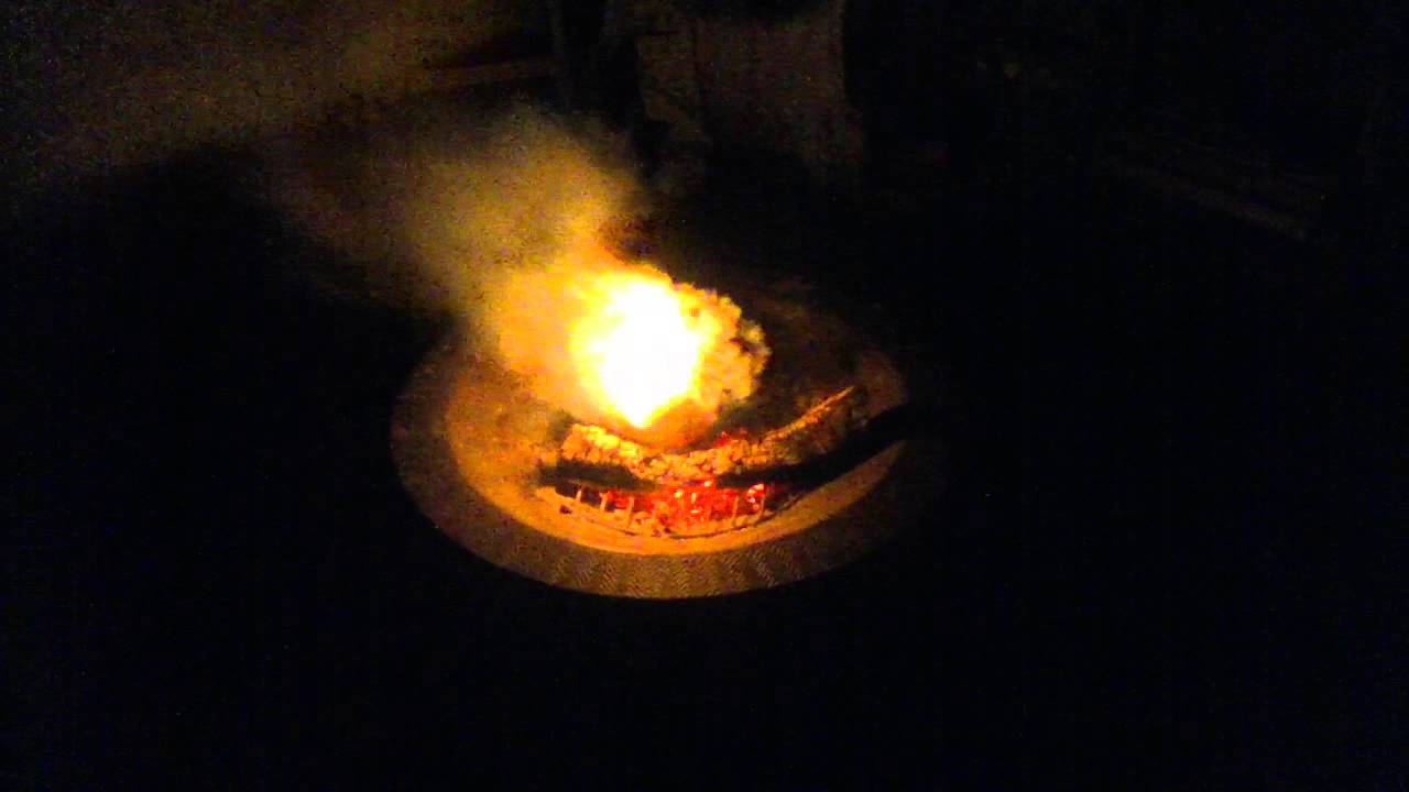 Volleyball exploding in a fire - YouTube