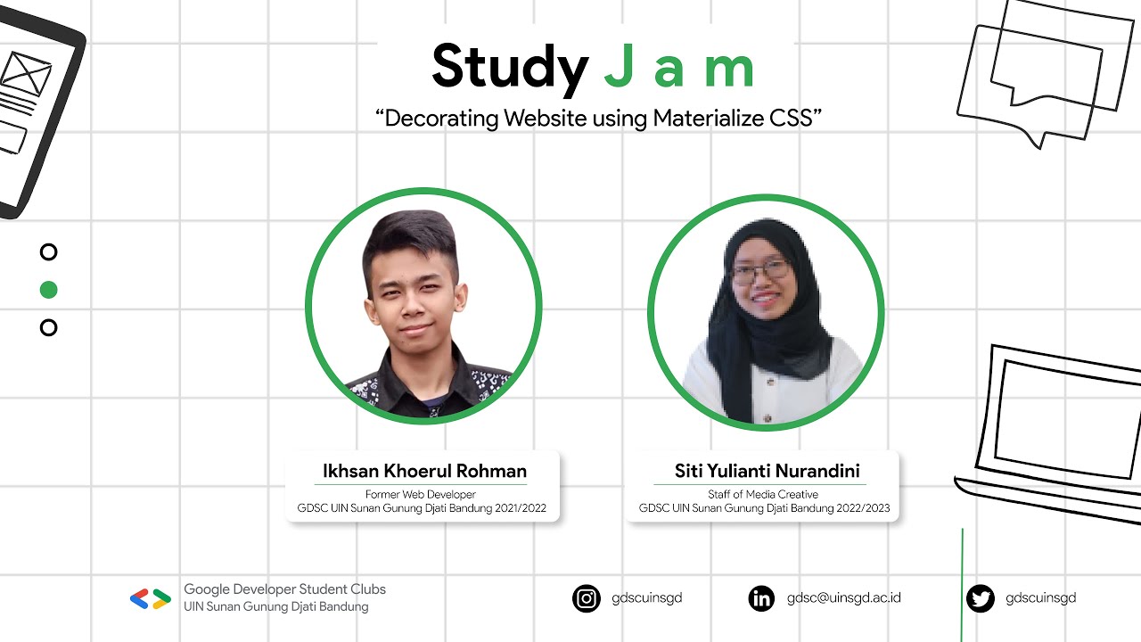 Study Jam : Decorating Website using Materialize CSS - YouTube