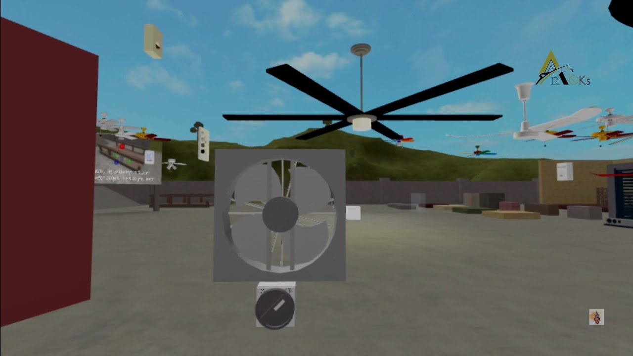 Big Ceiling Fan world in Roblox.kipasangin - YouTube