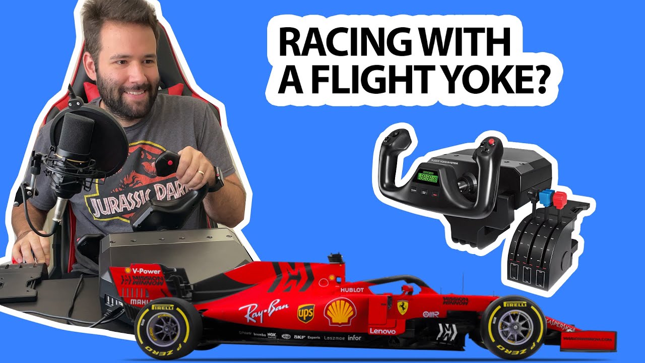 RACING FORMULA ONE 2020 WITH A FLIGHT YOKE CONTROLLER! - YouTube