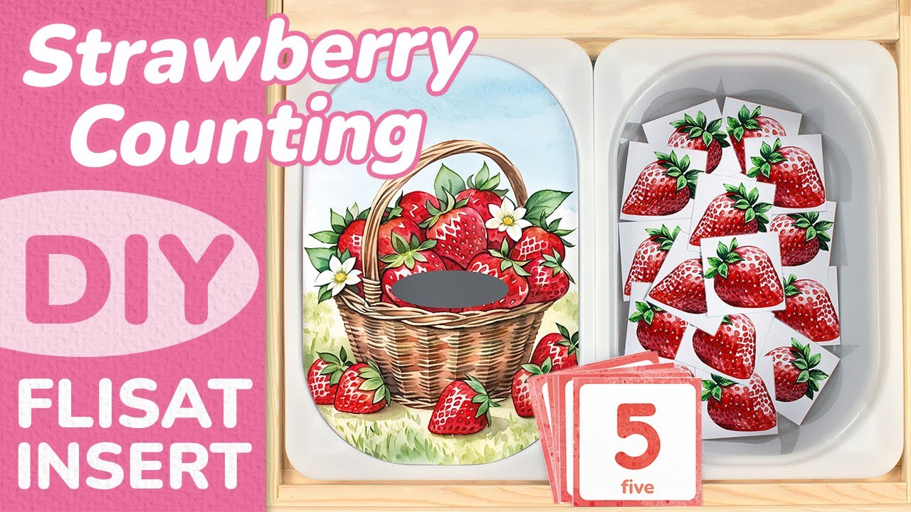 Fill the Basket with Strawberries - Sensory Table Activity | DIY Flisat ...