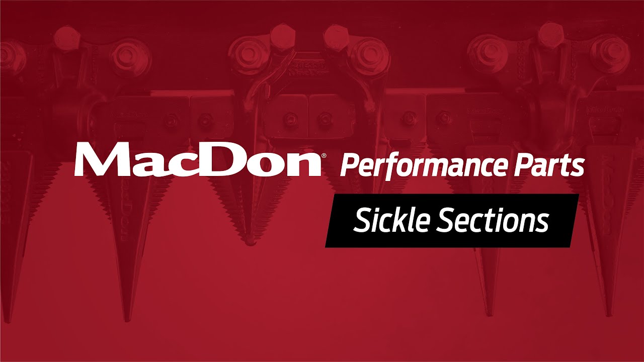 MacDon Performance Parts Sickle Sections - YouTube