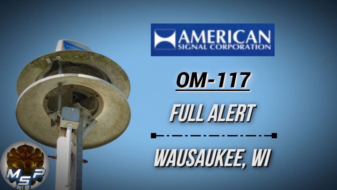 American SIgnal OM-117 Tornado Siren Test | Full Alert | Wausaukee, WI ...