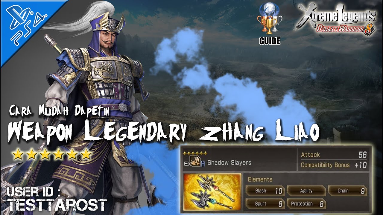 (Guide) DYNASTY WARRIORS 8: Xtreme Legends - Zhang Liao 6th Weapon ...
