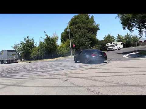 BMW m5 f10 down pipe stage 2 tuned . Donuts & burnout #drift #bmw