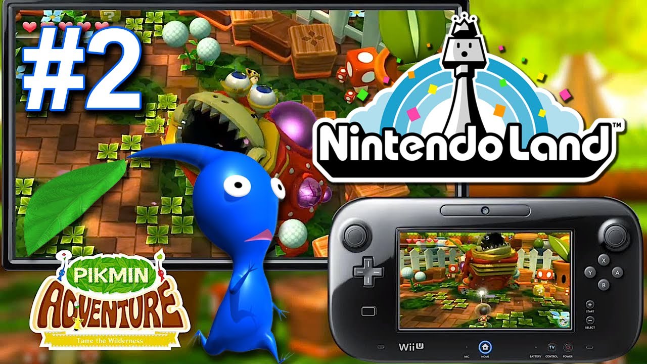 Nintendo Land: Wii U Playthrough Gameplay - Part 2 "Pikmin Adventure ...