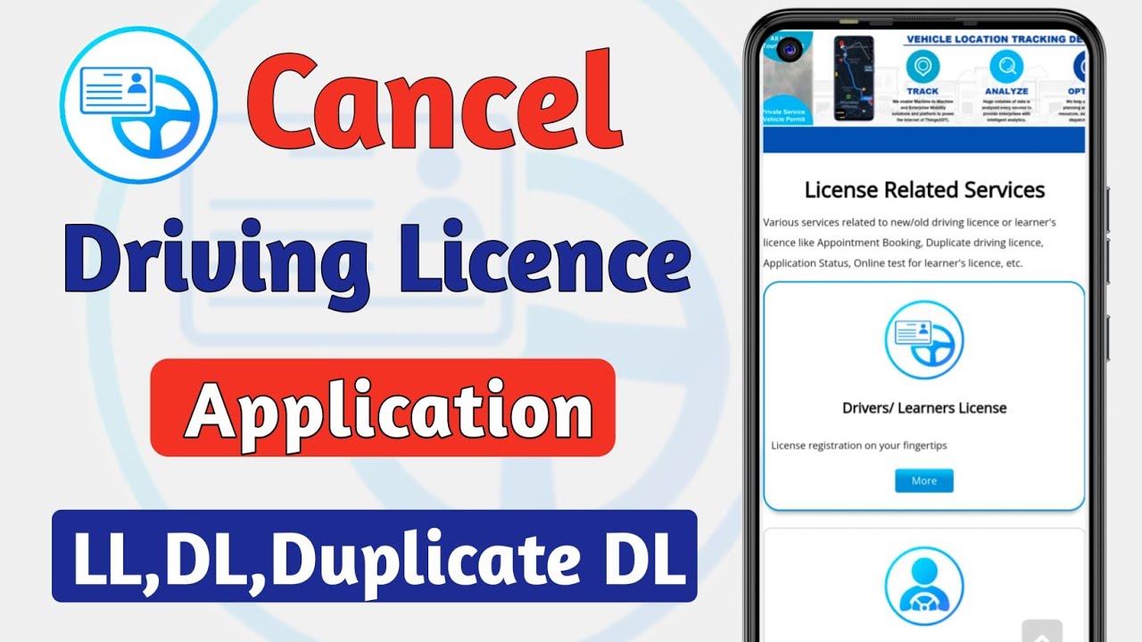 How to Cancel DL Application | DL Application Number Kaise Cancel Karen ...