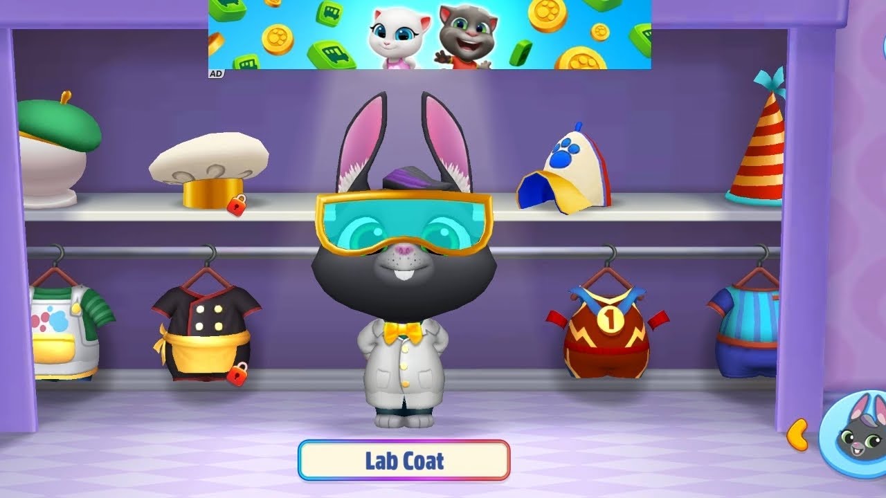 My Talking Tom and Friends New Lab coat Gameplay walkthrough Android ...