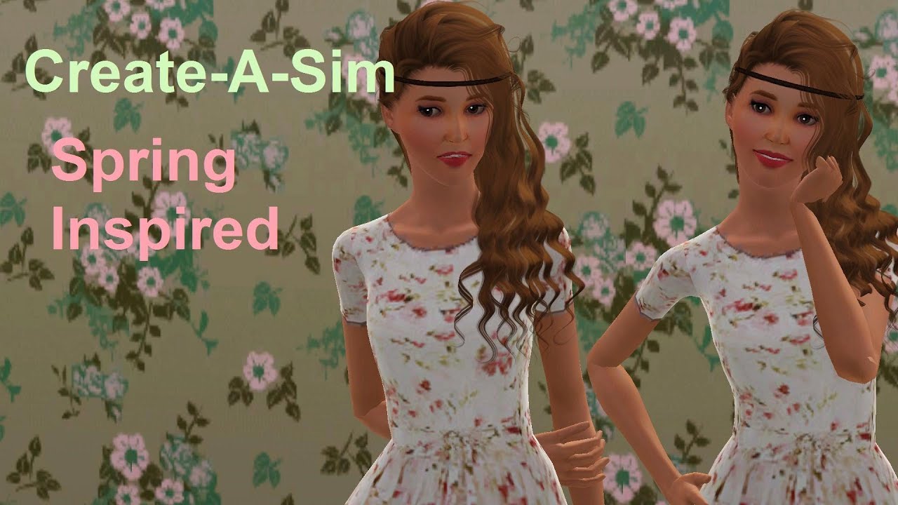 The Sims 3: Create-A-Sim: Spring Inspired - YouTube