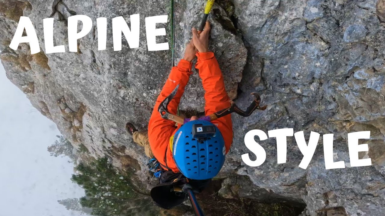 Alpine Climbing - Solo Drytooling - Bolting Minus 1 - YouTube