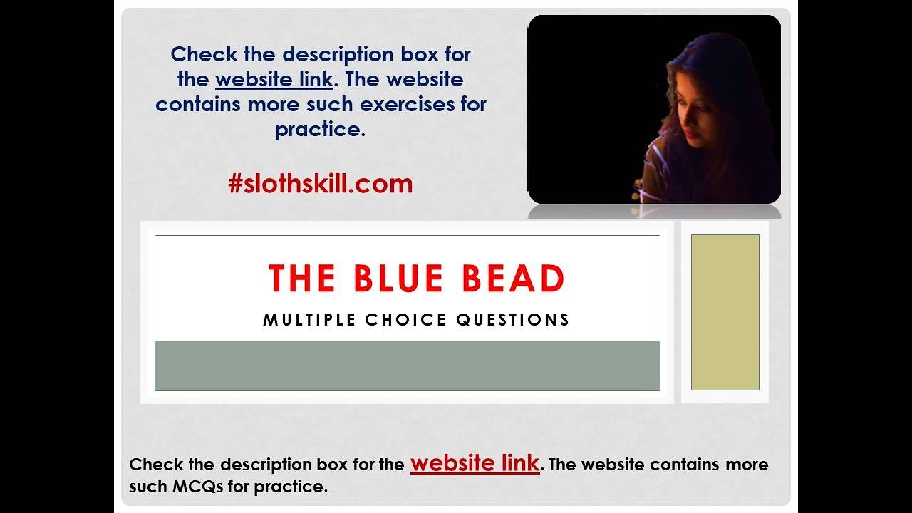 THE BLUE BEAD || MCQ | MODEL TEST PAPER | ICSE | 2022- 2023 | SAMPLE ...