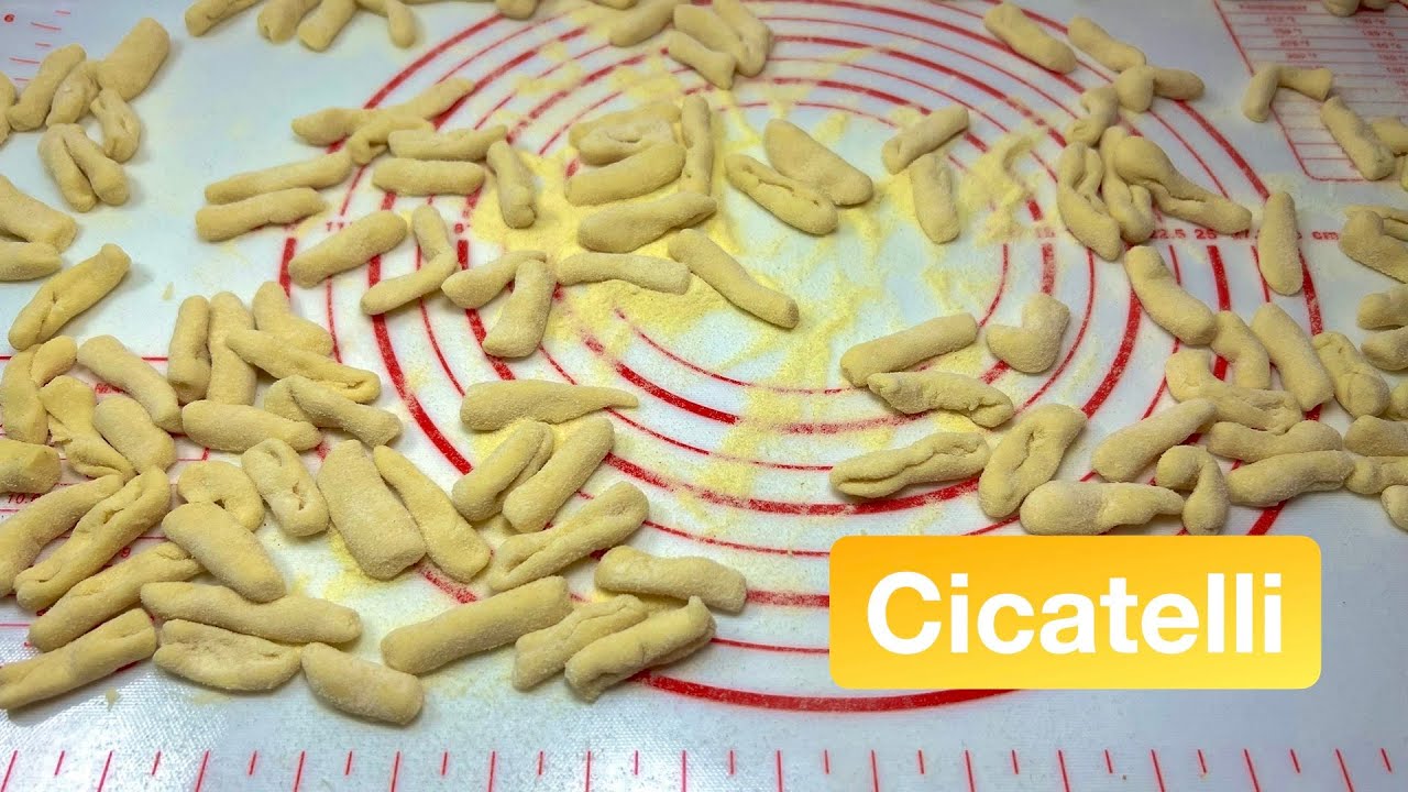 Homemade cicatelli: a particular type of pasta from Puglia - YouTube