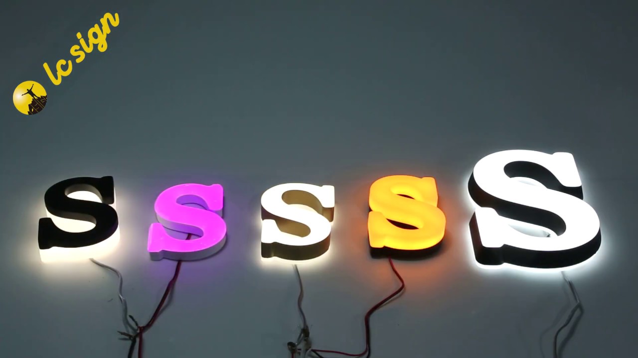 Mini Acrylic Letter Sign - YouTube