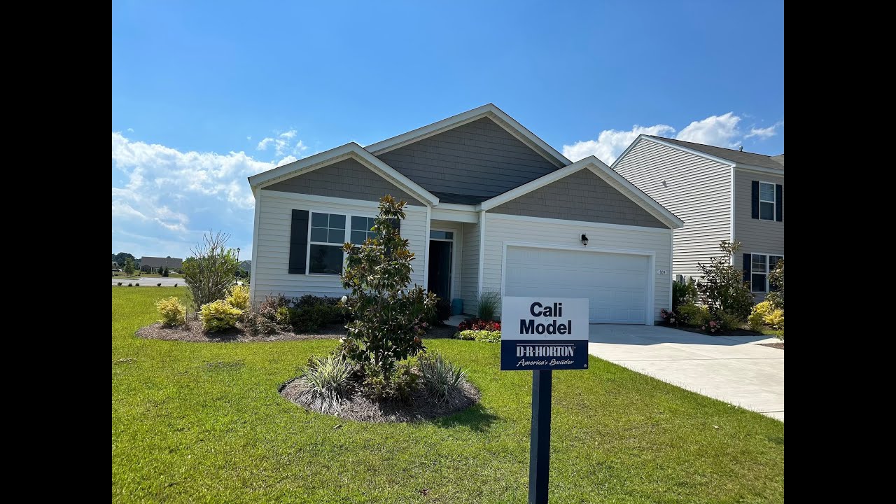 Dr horton cali Model Myrtle Beach retirement - YouTube