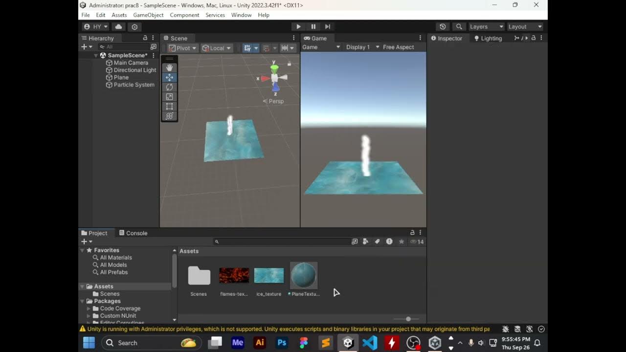 Practical 8: Create a scene using particle systems. - YouTube