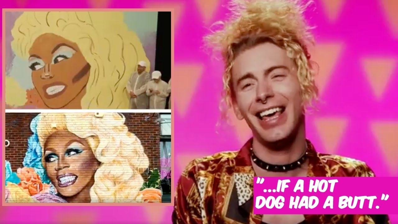 Bosco cackling at RuPaul's face - YouTube