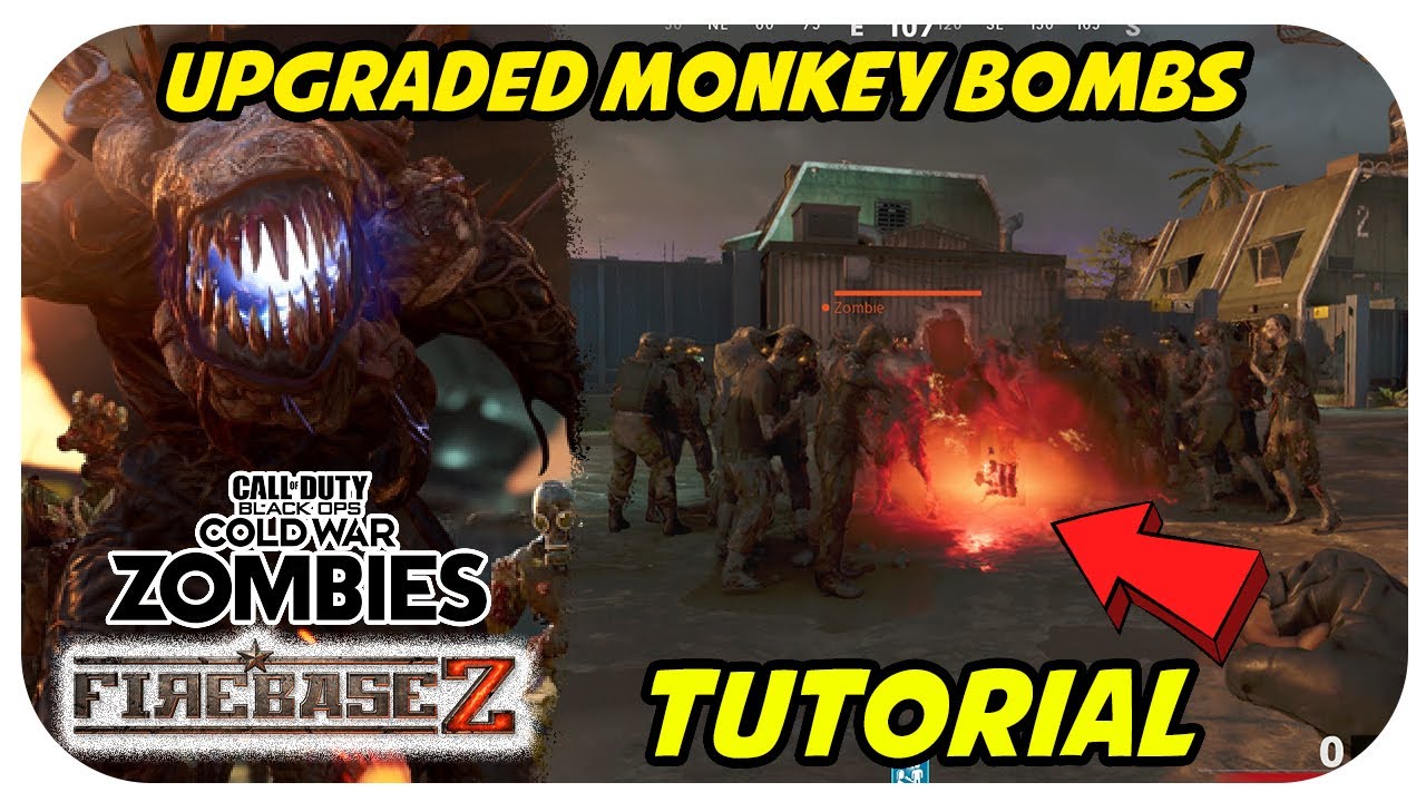 UPGRADED Monkey Bombs Easter Egg Guide Firebase Z Black Ops Cold War ...