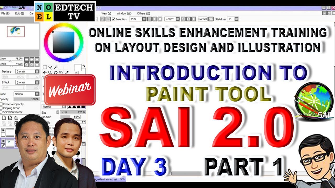 INTRODUCTION TO PAINT TOOL SAI 2 0 PART 1 - YouTube