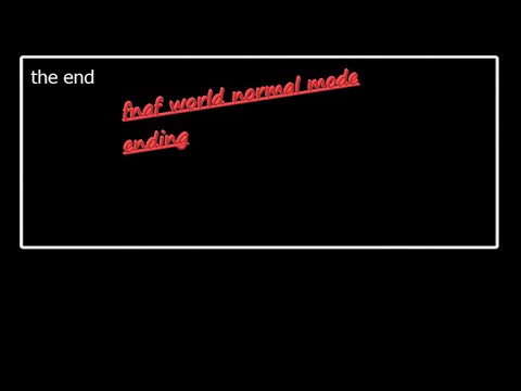 fnaf world: normal mode ending - YouTube