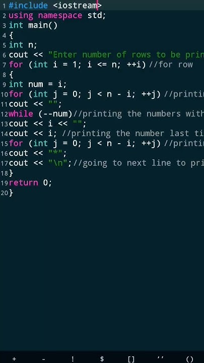 Pattern Programs In C Subscribe Programming Viral Foryou Program Clanguage Shortsvideo