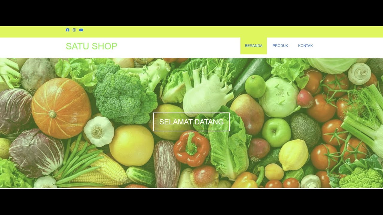 Project Pembuatan Website Toko Online Dengan HTML & CSS - YouTube