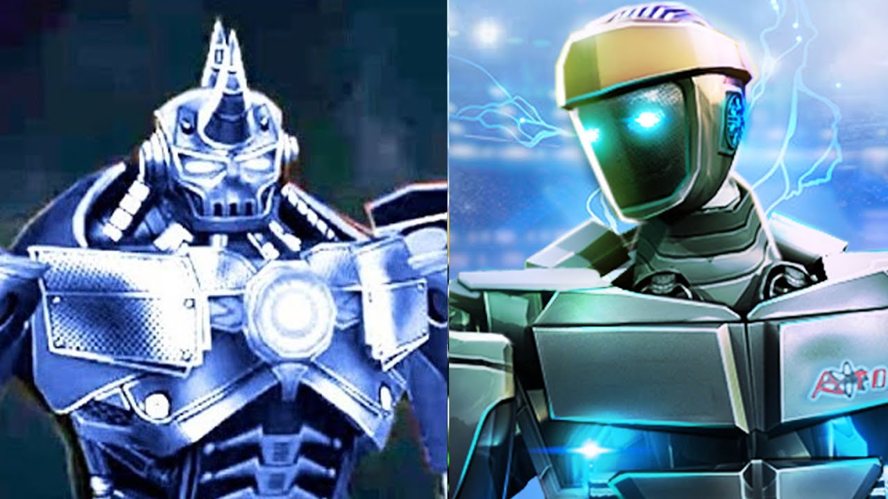REAL STEEL WRB DARK FIEND VS Bluebot & Fat Boy & Tackle & Danger Zone ...