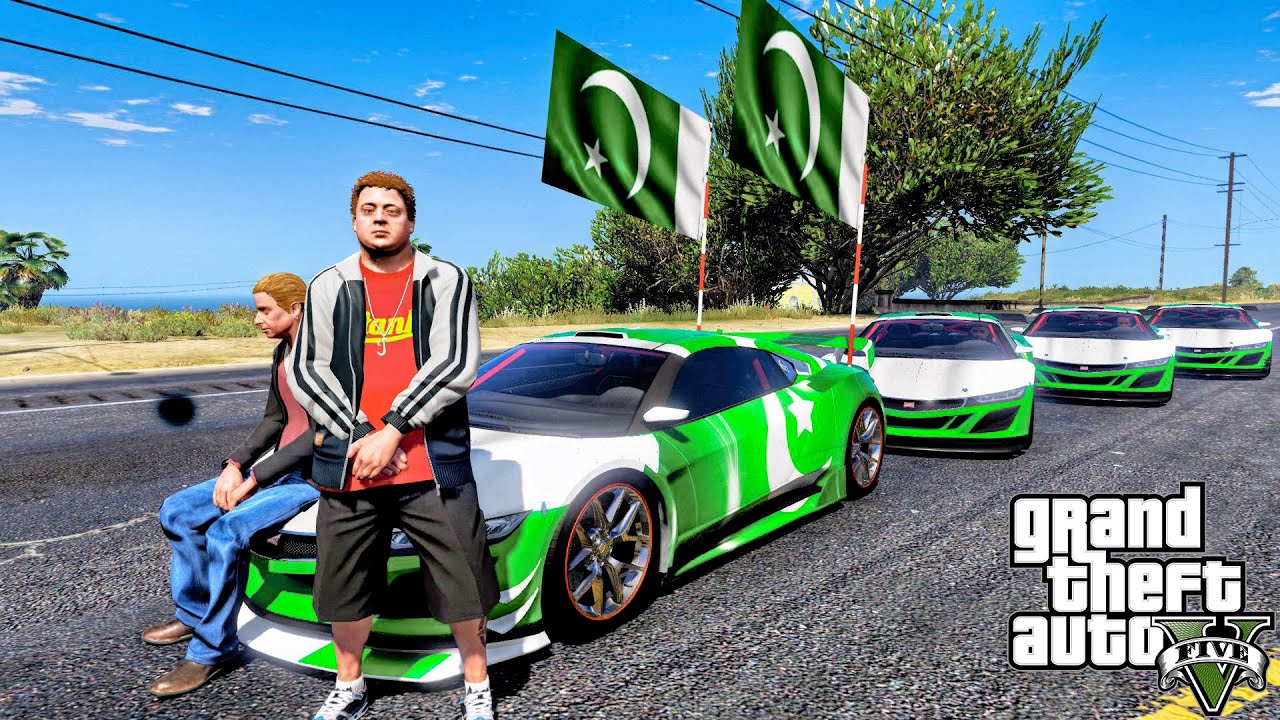 GTA 5 Pakistan | JIMMY and ASIF BHAI | Celebrating 14 August | Pakistan ...
