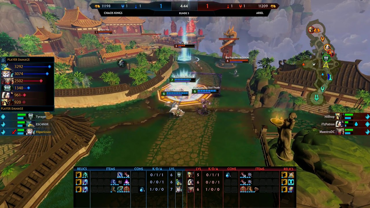 SMITE Crossplay Titans Cup #12 - Runde 5 - Chaos Kings vs. Ariel - YouTube