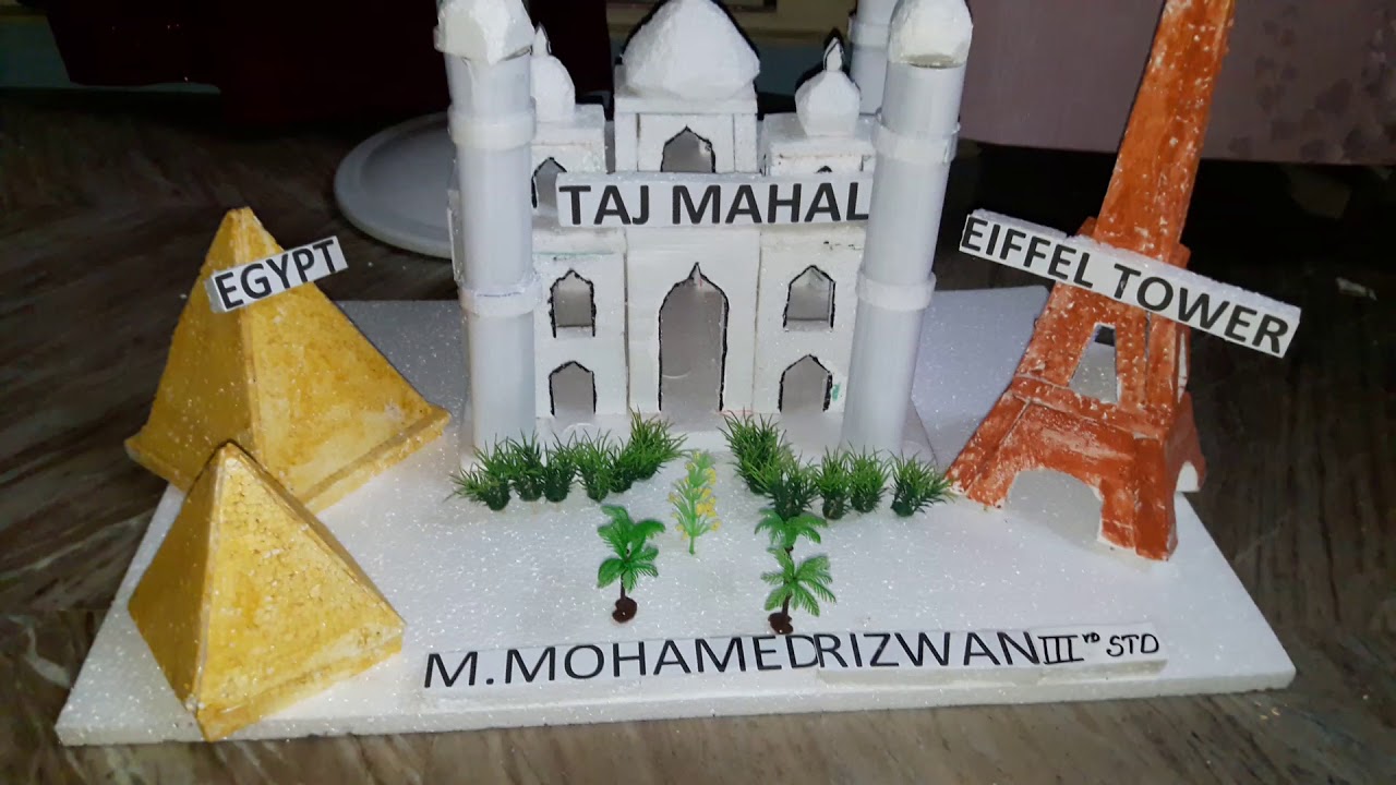 school project taj mahal - YouTube
