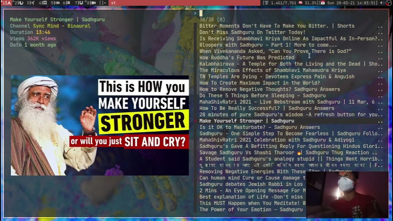 Watch Youtube Videos from Terminal | Dmenu | ytfzf | Linux - YouTube