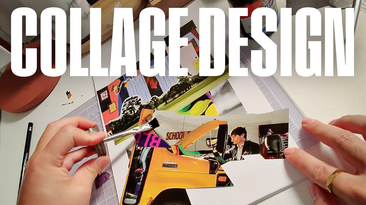 designing a collage (with limitations) - YouTube