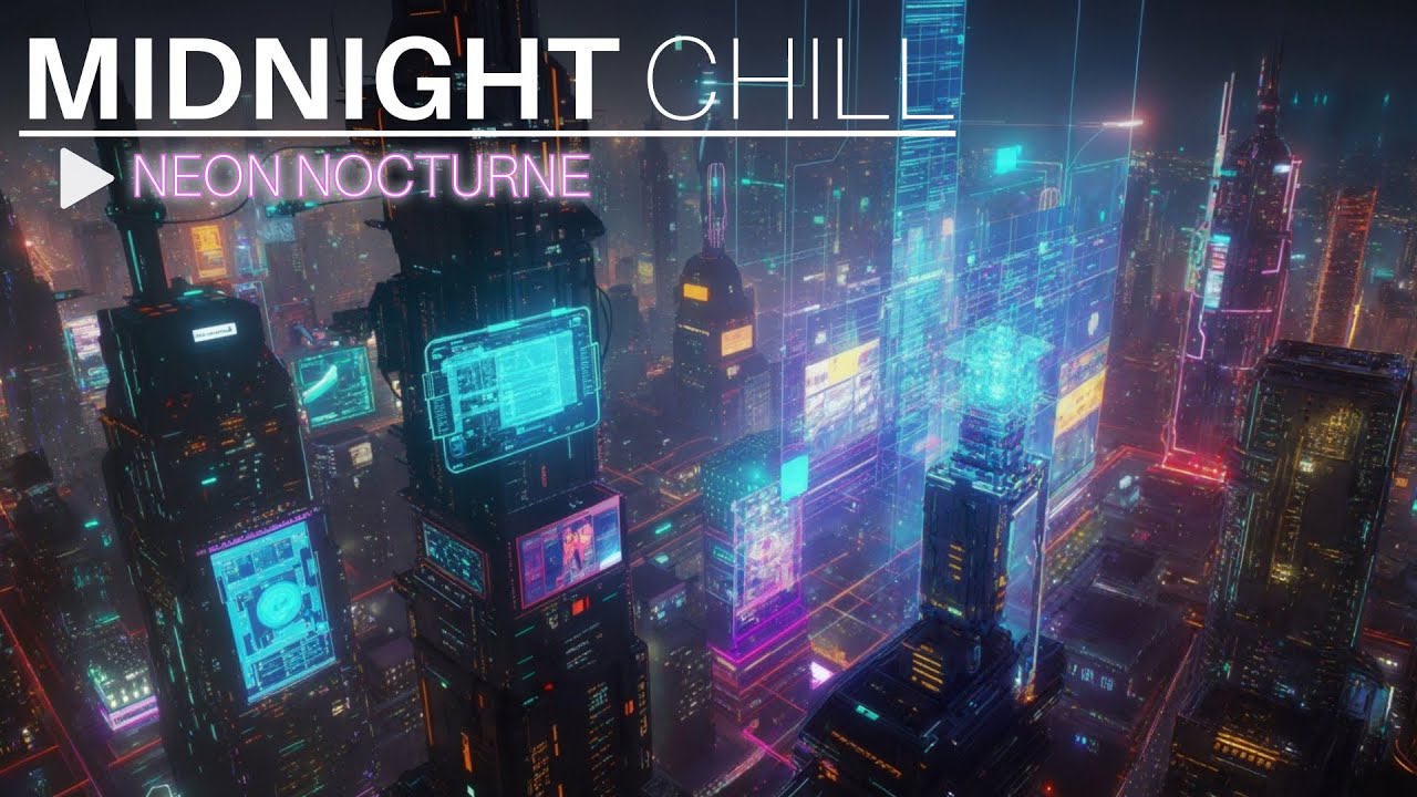 🌙 Midnight Chill - Futuristic Neon City - Lofi, Chillstep, Downtempo ...