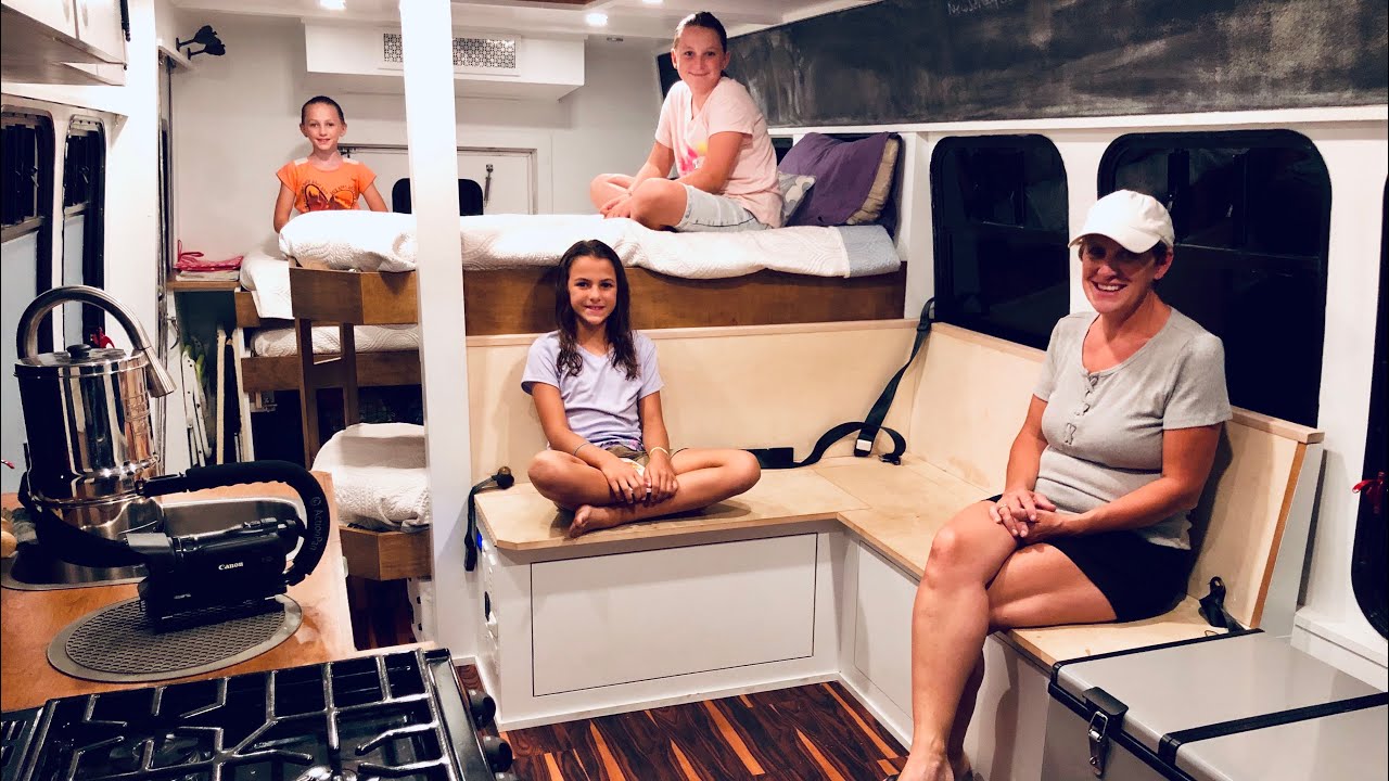 VANLIFE |Tiny House Shuttle Bus Conversion: Take a tour! - YouTube