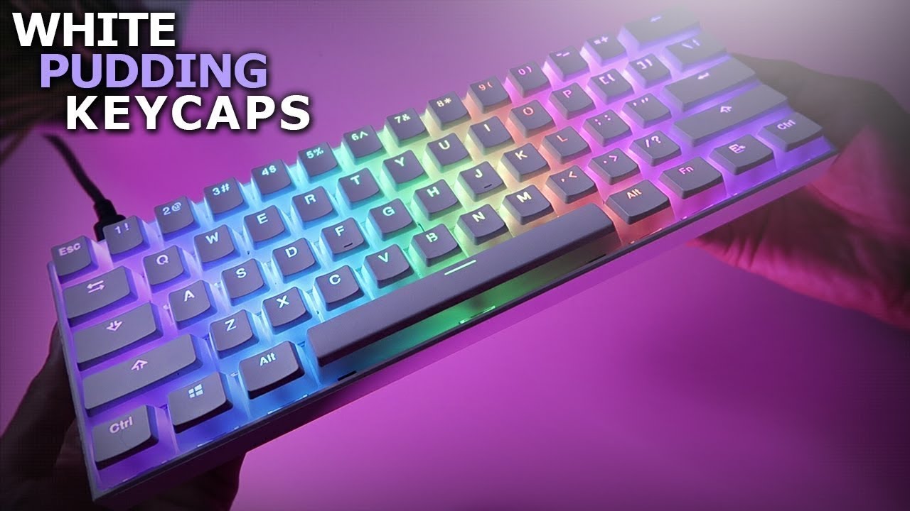 HyperX White Pudding Keycaps Redragon Kumara || Unboxing - YouTube